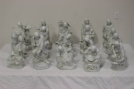 Chinese White Porcelain Sculpture Of Scholar