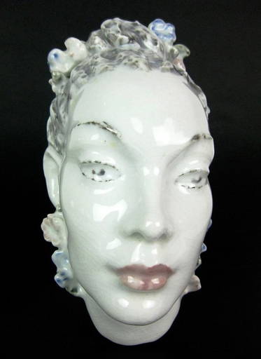 A Rosenthal Porcelain Wall Mask, Germany, Circa 193