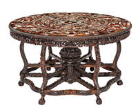 An extraordinary Chinese marquetry centre table with bo - Jun 18, 2013 ...