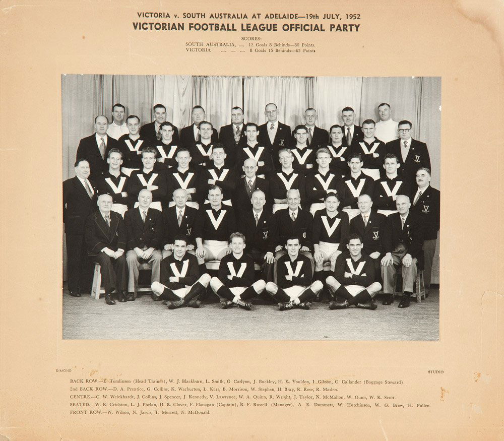 Big “v” Team Photographs: Victorian Team Photographs,