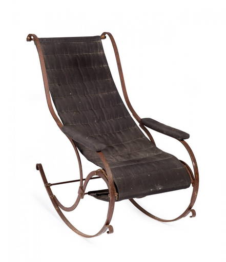 A Wrought Iron Rocking Chair, Australian, Circa 1870