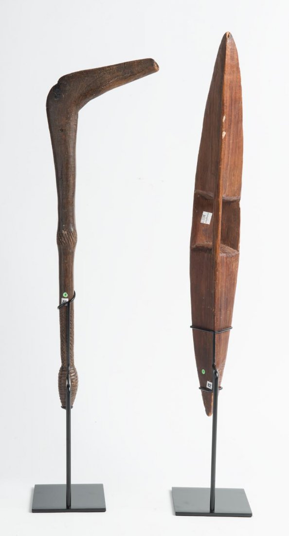 An Early Parrying Shield and Leangle Club