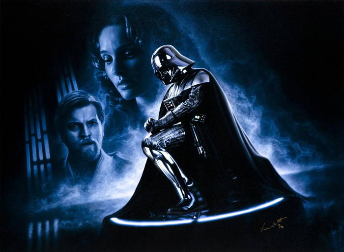 Star Wars "ruminations" (kneeling Darth Vader)