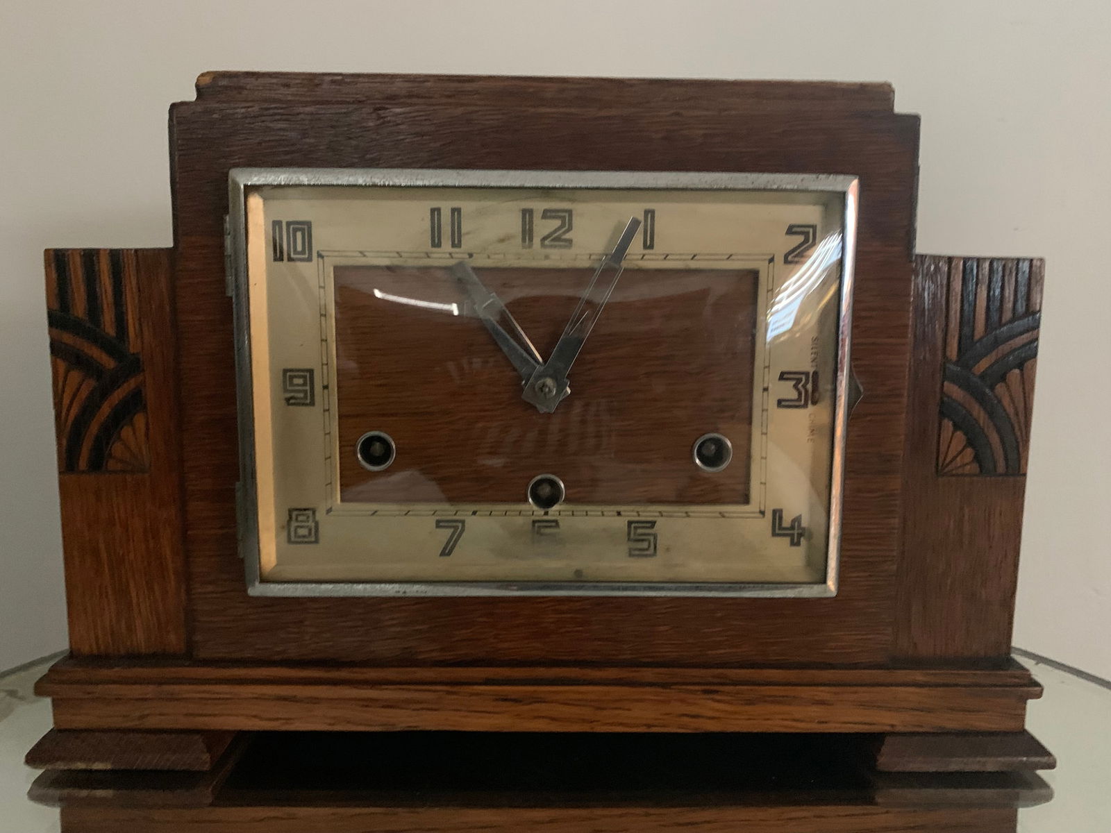 Mauthe Art Deco Walnut Mantel Clock Auction