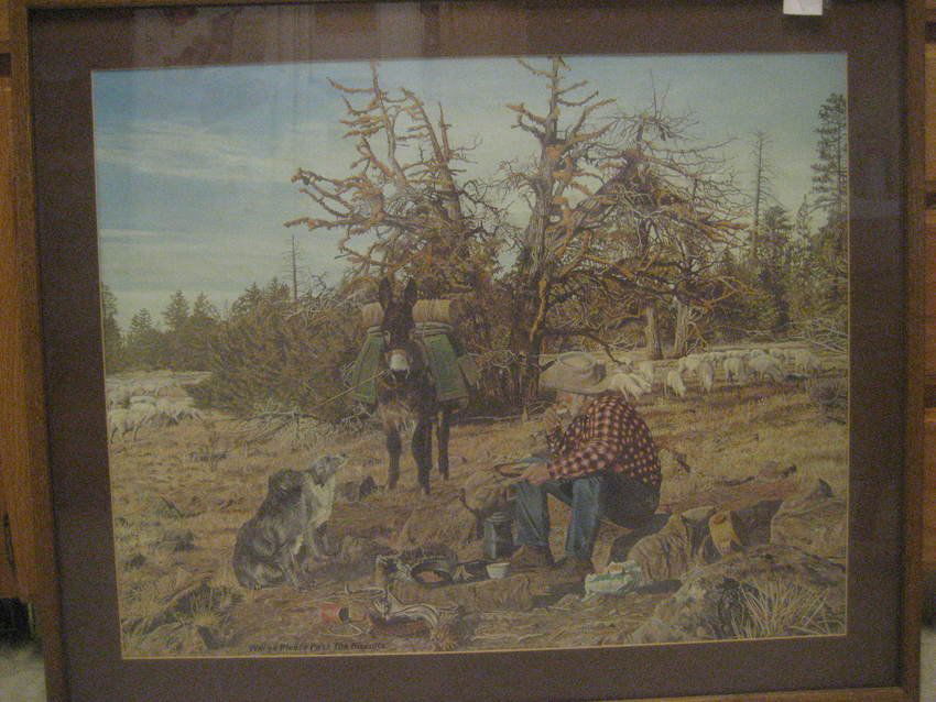 1960 Ray Eyerly Print “please Pass The Biscuits”