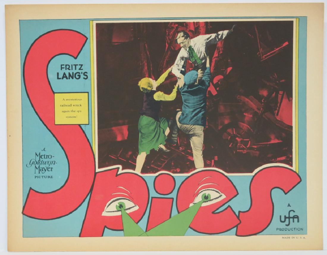 FRITZ LANG'S SPIES LOBBY CARD - MGM 1928