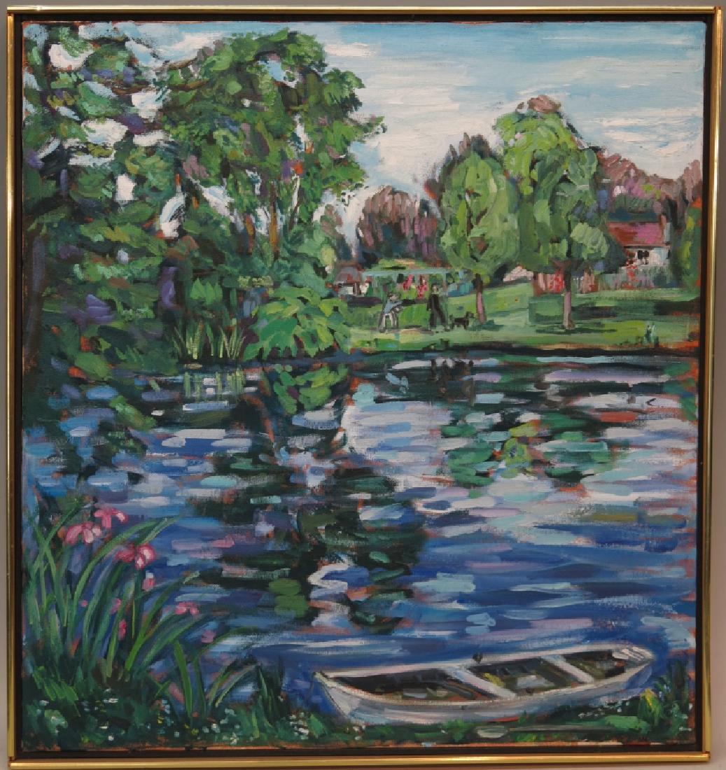 John Seery Acrylic Garden Scene "reflections"