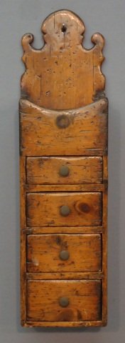 PRIMITIVE PINE WALL BOX - May 19, 2012 | Sandwich Auction House in ...