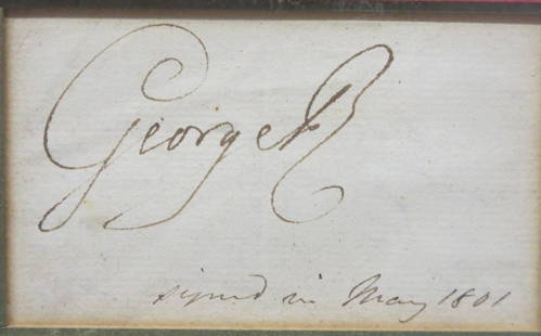 King George Iii Signature With Seal.