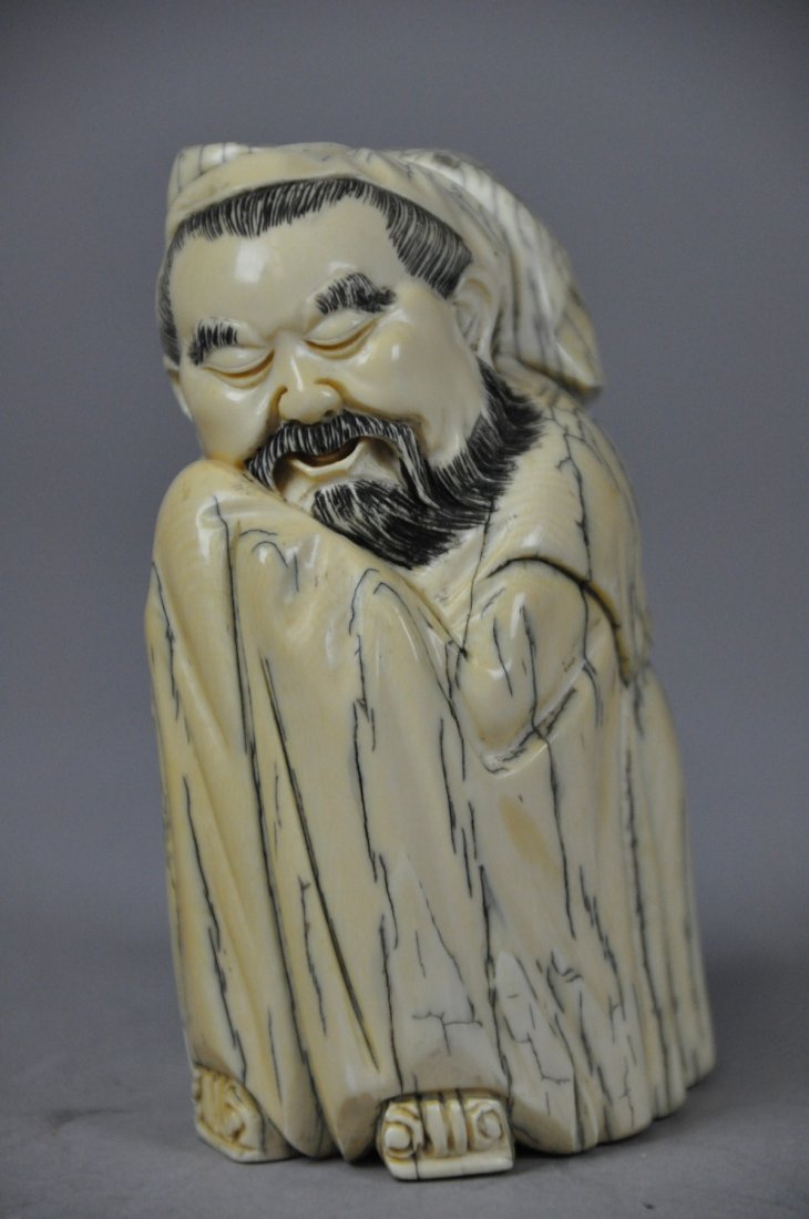 254: Chinese Carved Ivory Confucius Figure