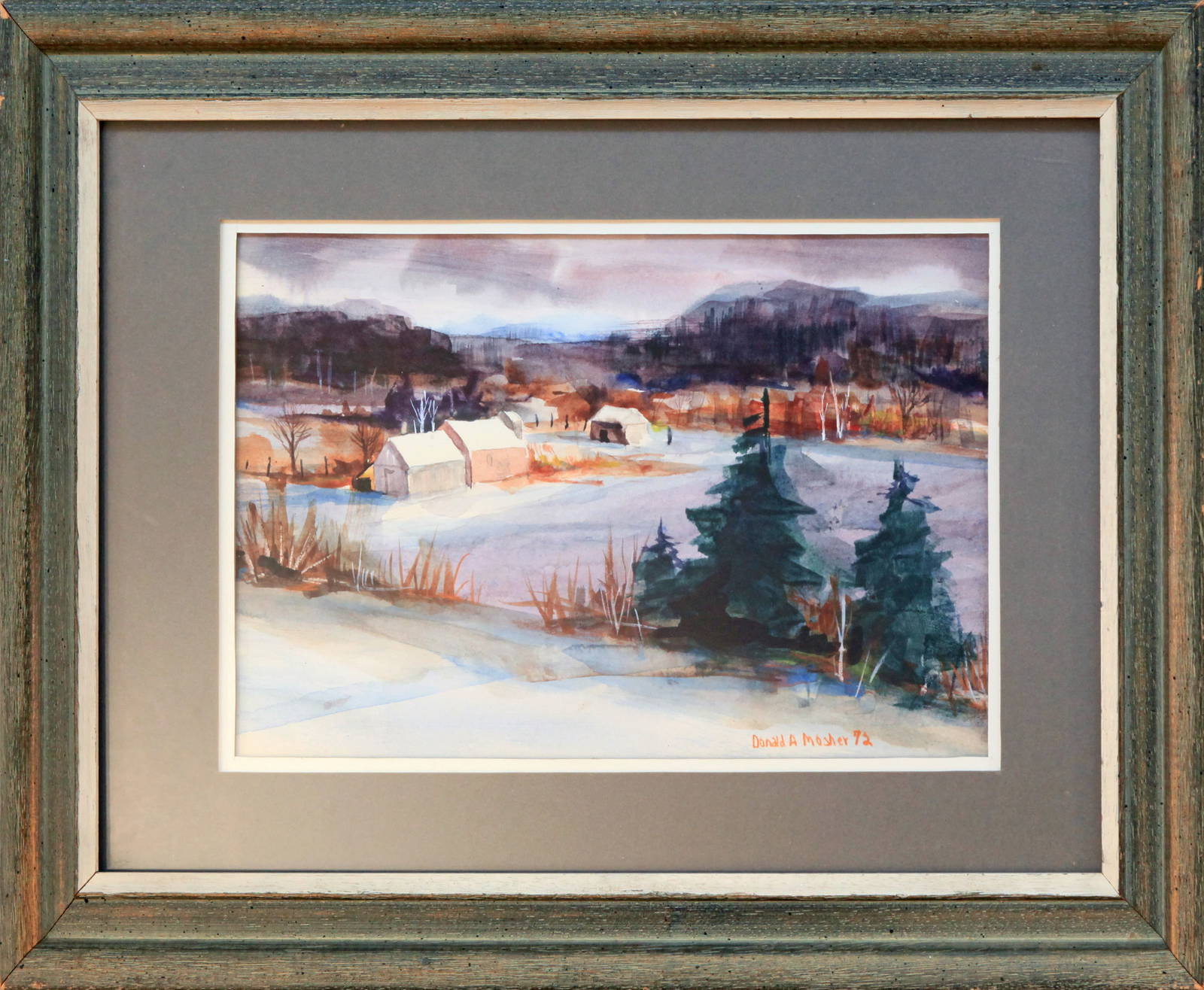 Donald Allen Mosher (1945-2014) Winter Farm Auction