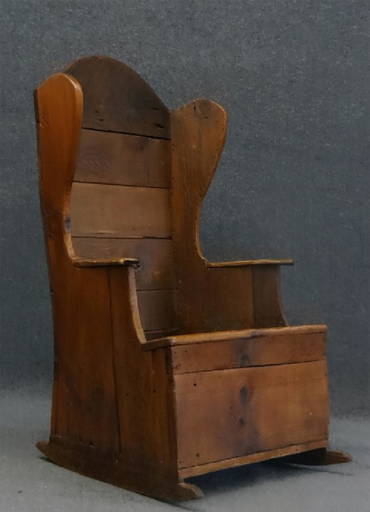 Plank Constructed Wing Back Rocker