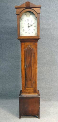 Early American Tall Case Clock W/ Orginal Painted Dial