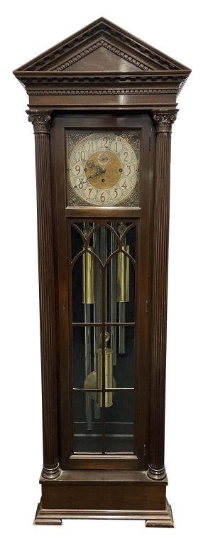 5 Tube Chiming Tall Case Clock, Colonial Manufacturing Co. (80" Tall X ...