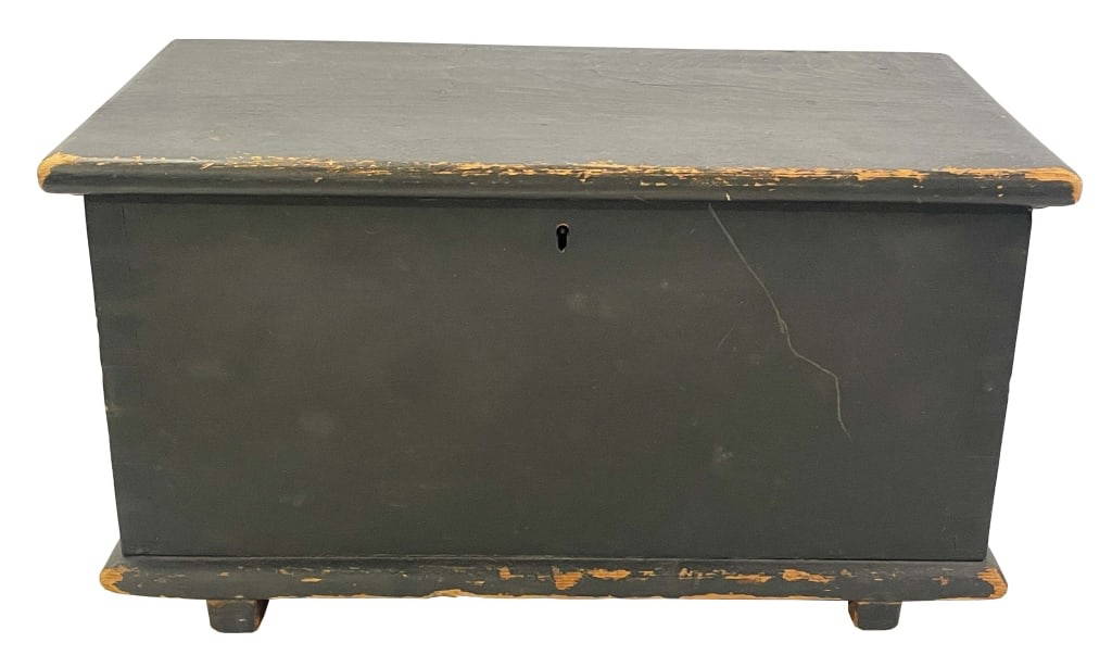 Dovetailed Shoe Foot Storage Box In Shutter Green Paint (19 1/2" X 11 ...