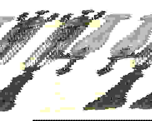 Pr Of Fire Gilded Bronze Argand Lamps W/ Prisms 19" Tall, Generously ...