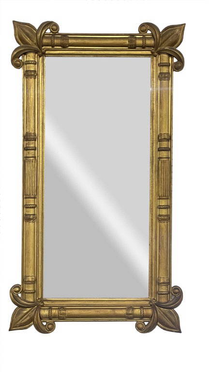 New York Federal Period Mirror (47" X 27") Auction