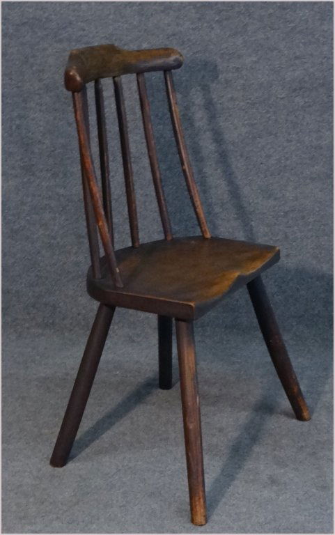 ENGLISH WINDSOR STOOL CHAIR - Feb 08, 2015 | Carlsen Gallery, Inc. in NY