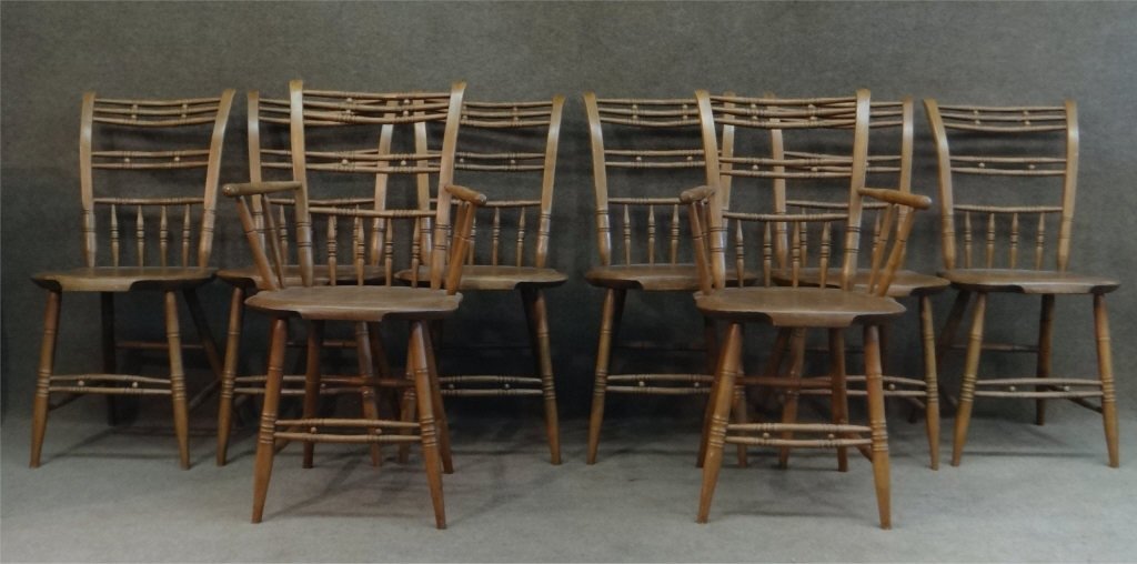 SET OF 8 SHERATON PLANK SEAT FANCY CHAIRS - Jun 14, 2015 | Carlsen ...