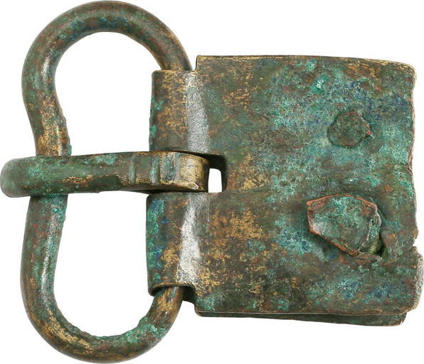 Rare Roman Belt Buckle From A Legionarie's Plate Armor,