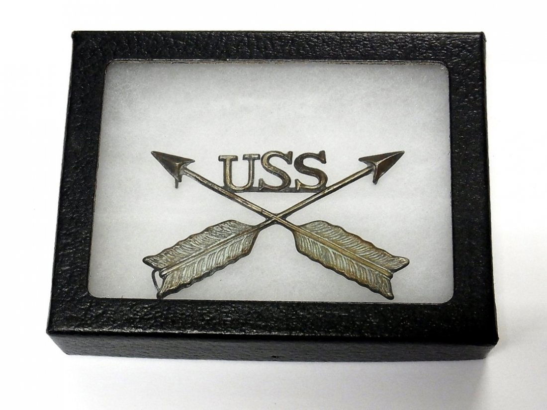 Rare USS Indian Scout Hat Pin Indian Wars ca.1880s-90s