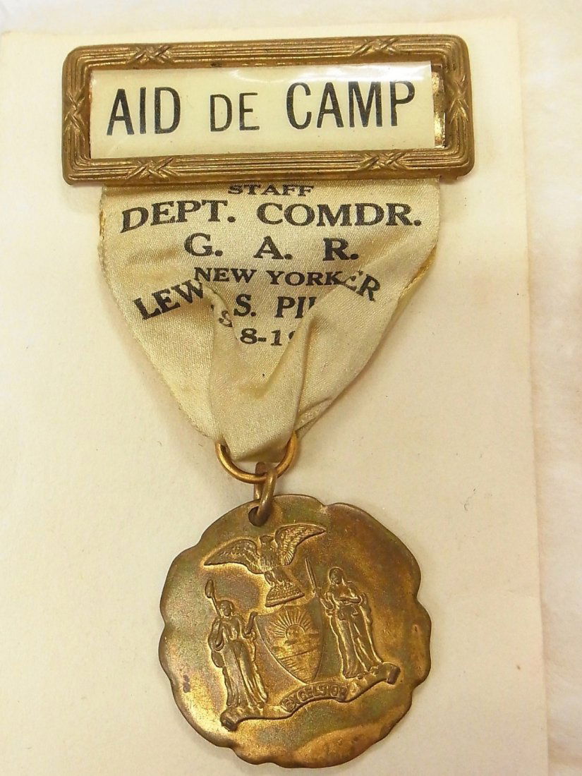 GAR Aid De Camp Civil War Veteran Lewis Pilcher Medal