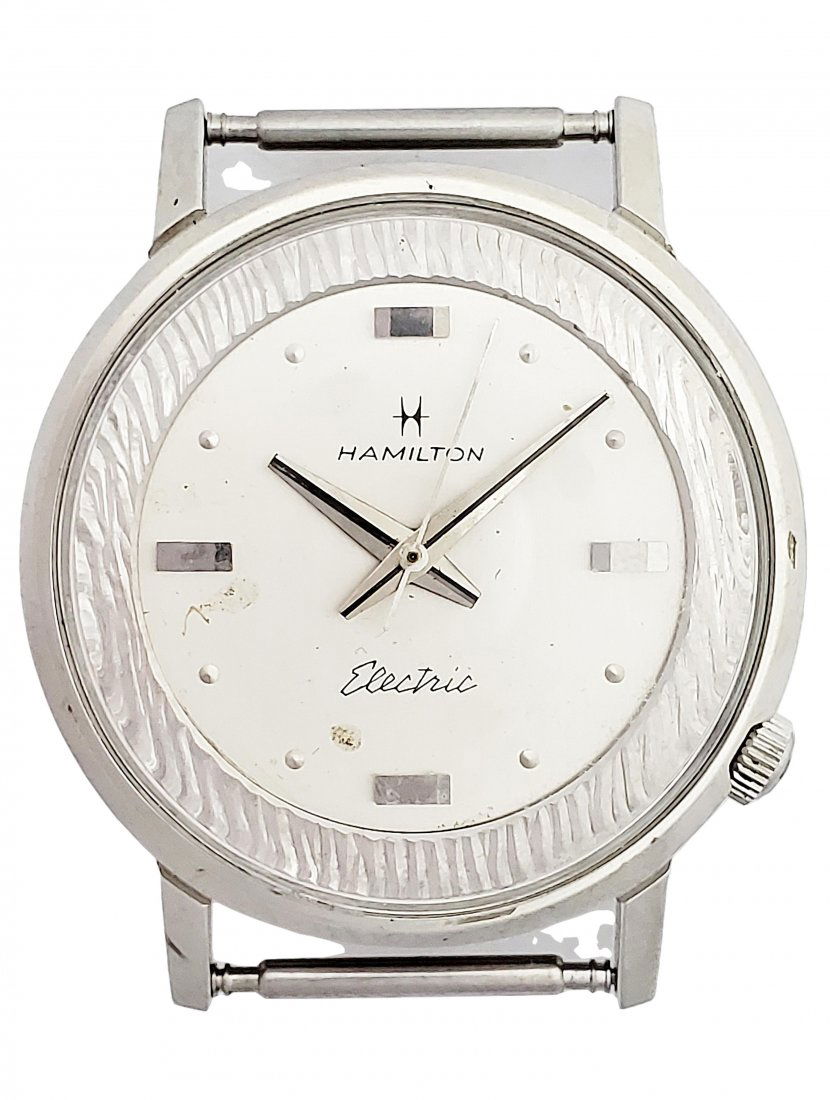 Unusual Vintage Hamilton Electric Watch Brushed Dial | Barnebys
