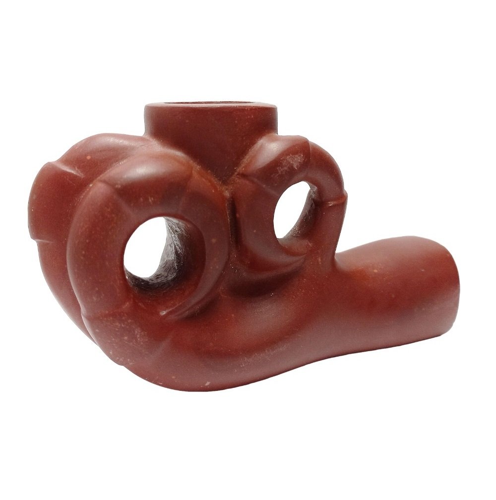 Signed Black Hawk Eagle Claw Motif Catlinite Pipe