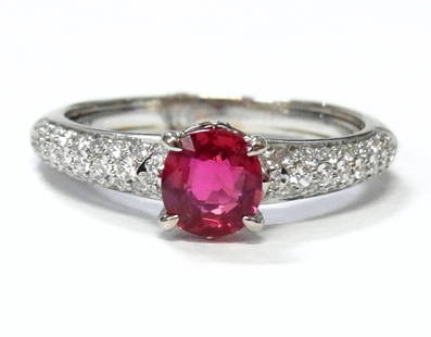 Kat Florence Ruby And Diamond Ring