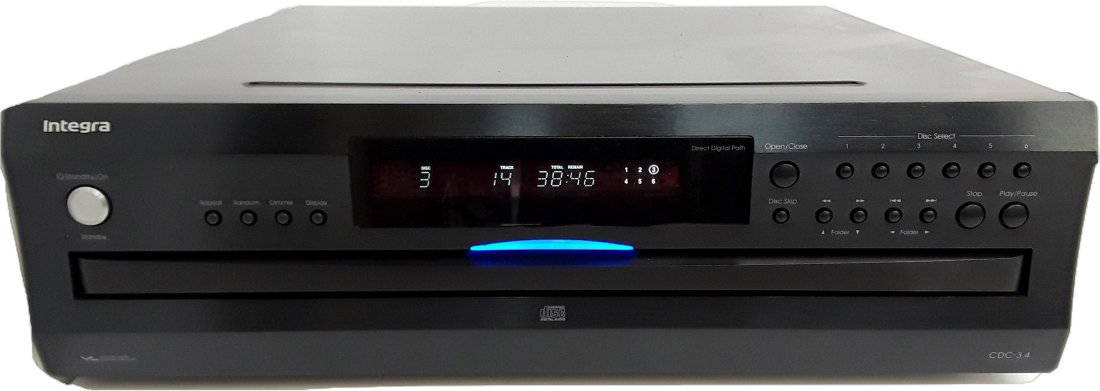 Integra 6 Disc Carousel Changer Cdc3.4 Stereo Equipment