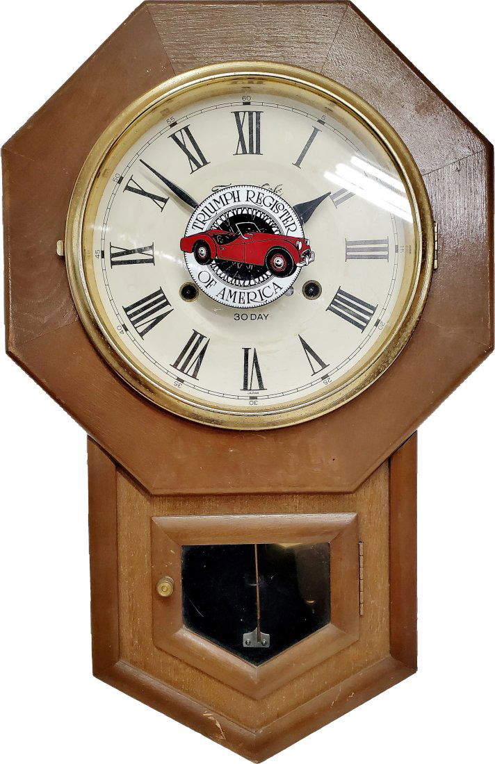 Montgomery Ward Triumph Register Of America Pendulum Wall Clock W/ Chime