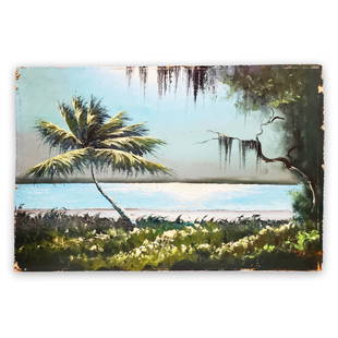 Early Florida Highwaymen Painting James Gibson