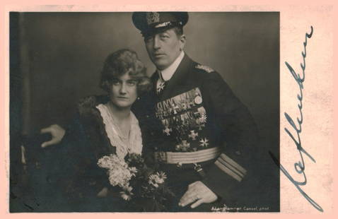 Personal Autograph Of Count Von Luckner W Medals