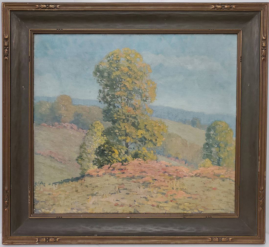 John Spelman Impressionist Hilltop Landscape Oil Painting Mn Il Tn Nc ...