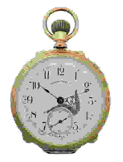 Illinois Box Case Rare Fancy Dial Lever Set Stag Elk 18s Large Pocket ...