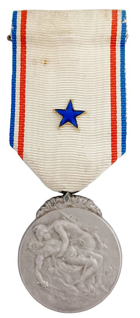 Reconnaissance Franã§aise Enamel Star Red White Blue Medal From Ny ...