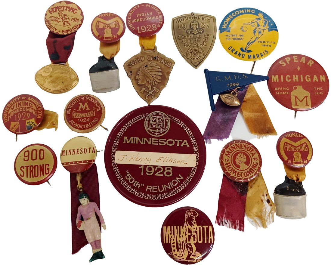 15 Early University Of Minnesota 1920s Football Homecoming Pins Related ...