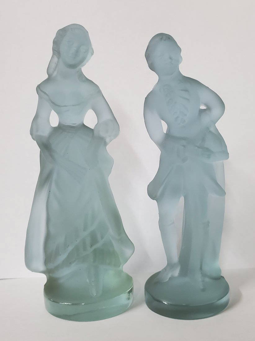 Manner Of Rene Lalique Vintage Frosted Color Changing Art Glass ...