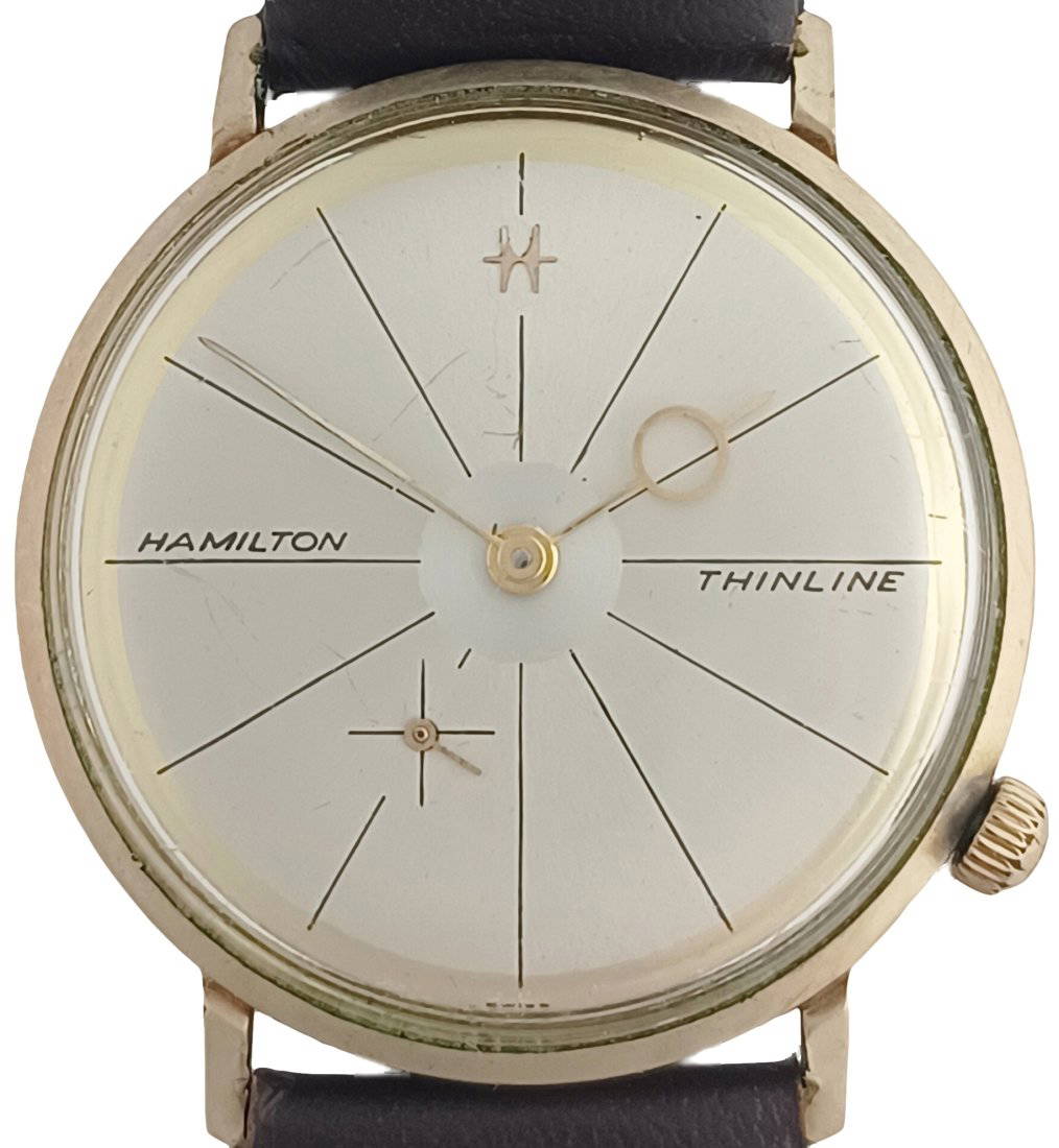 Hamilton Thinline T-4002 Automatic 1962 Arbib Design With Atomic Watch ...