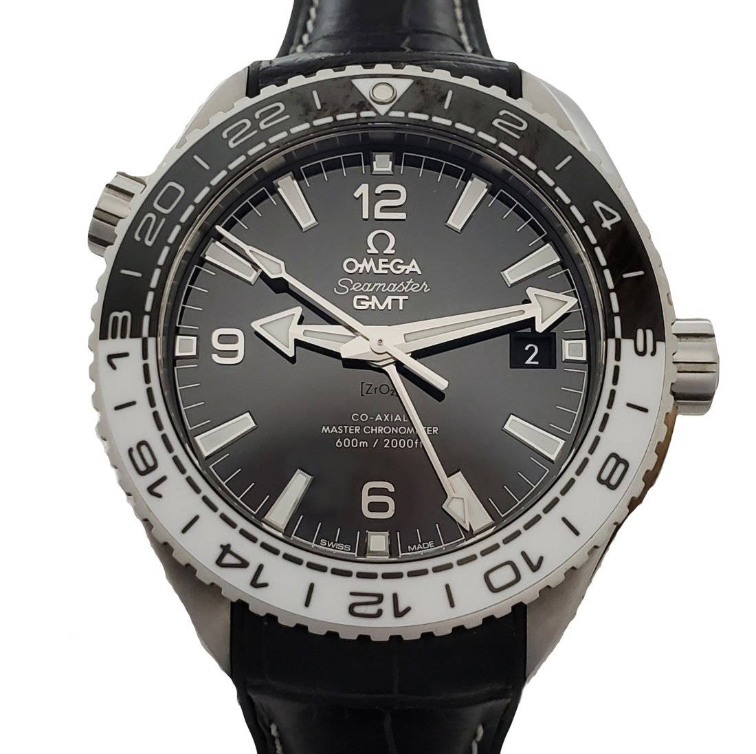 Omega “oreo" Seamaster Planet Ocean 600m Master Chronometer Gmt215.33 ...