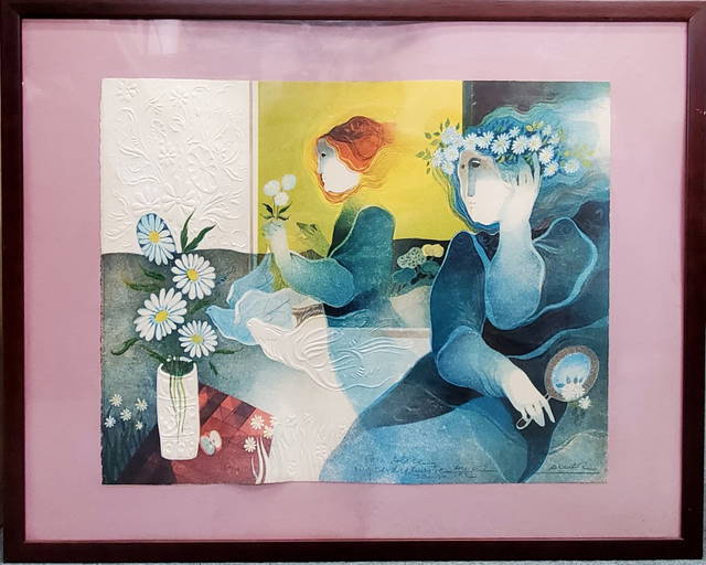 Sunol Alvar Limited Edition Lithograph Embossed Relief