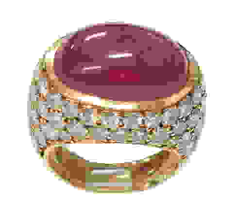 Van Cleef & Arpels Approx. 18.10ct Natural Burma Ruby 18k Gold Fine ...