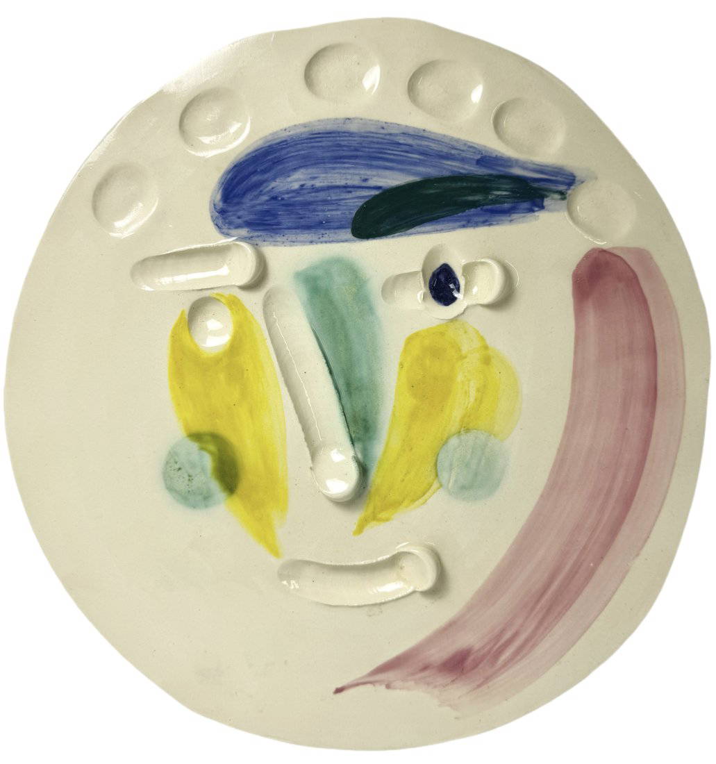 Pablo Picasso (1881-1973) Tête (head) 1956 Madoura Smiling Ceramic ...