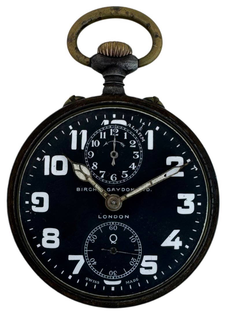 Rare Black Enamel Dial Zenith Military Style Alarm Clock Running ...