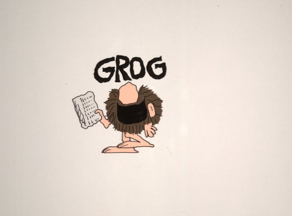 BC: Grog Caveman Painted Animation Cel 1 Creator Johnny