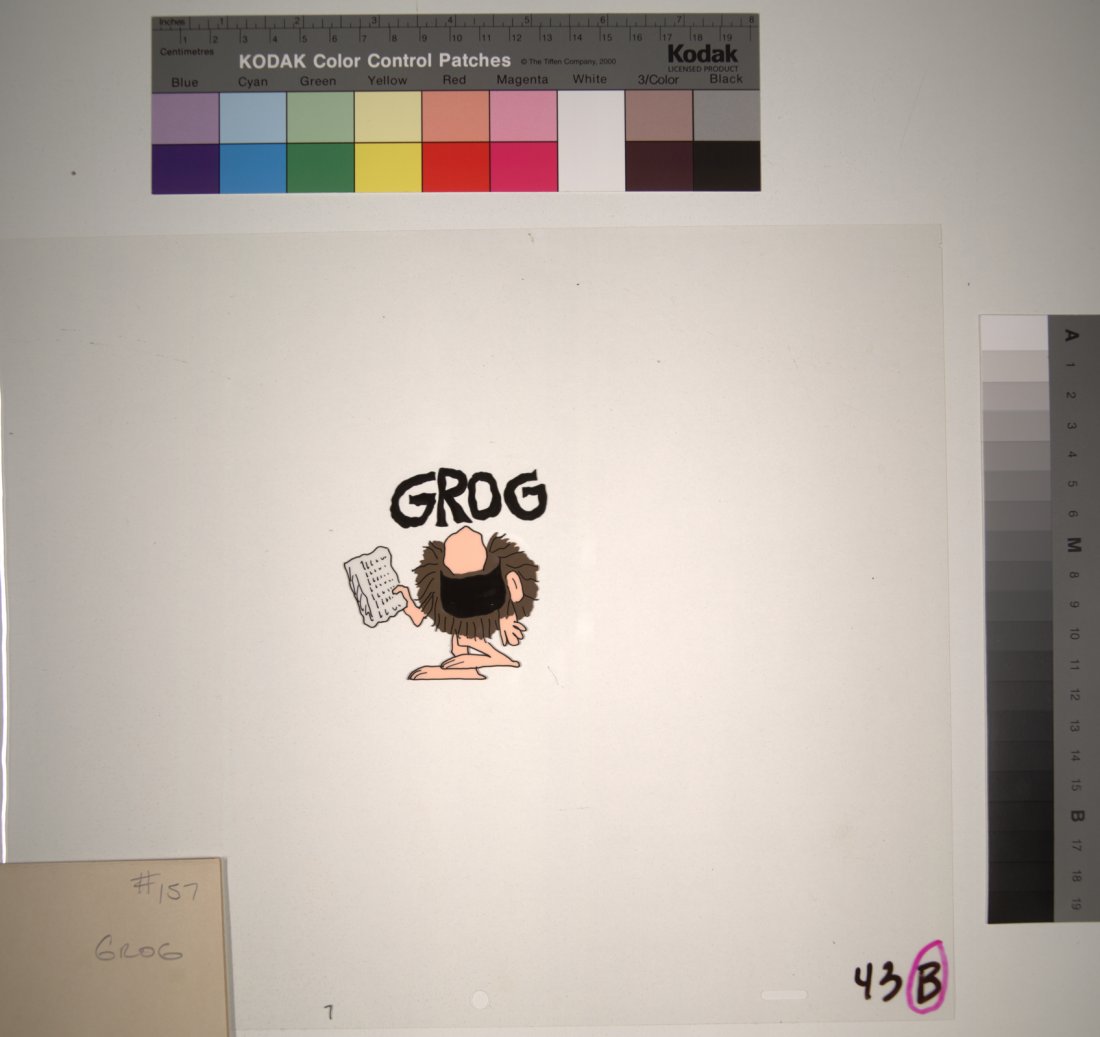 BC: Grog Caveman Painted Animation Cel 1 Creator Johnny