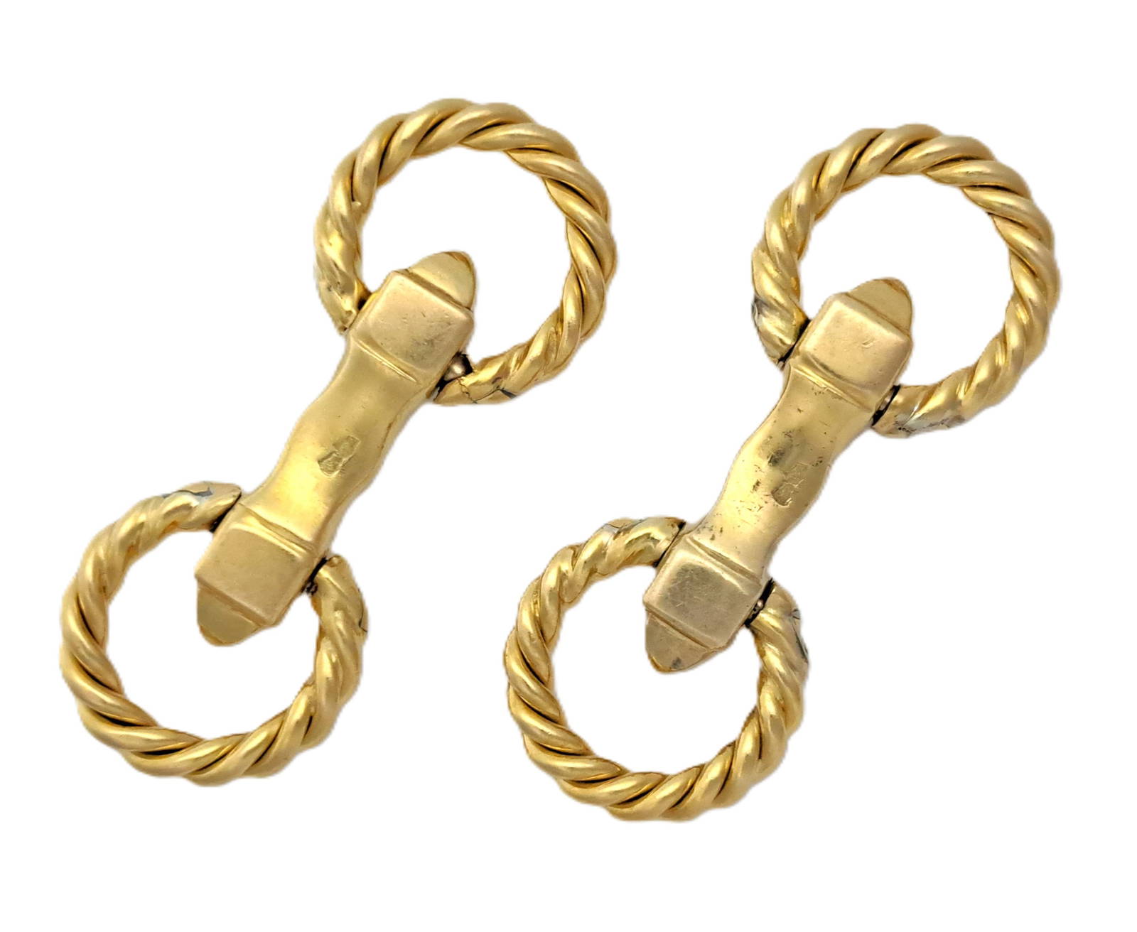 Genuine Cartier French Hallmark 18k Gold Mens Vintage Mid Century ...