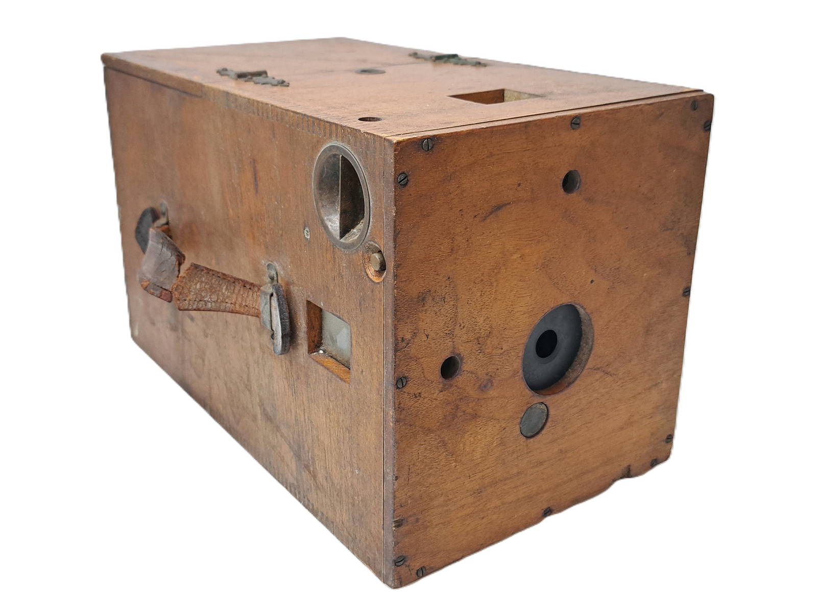 Antique Blair Camera Co Boston Hawkeye Detective Box Camera Mahogany ...