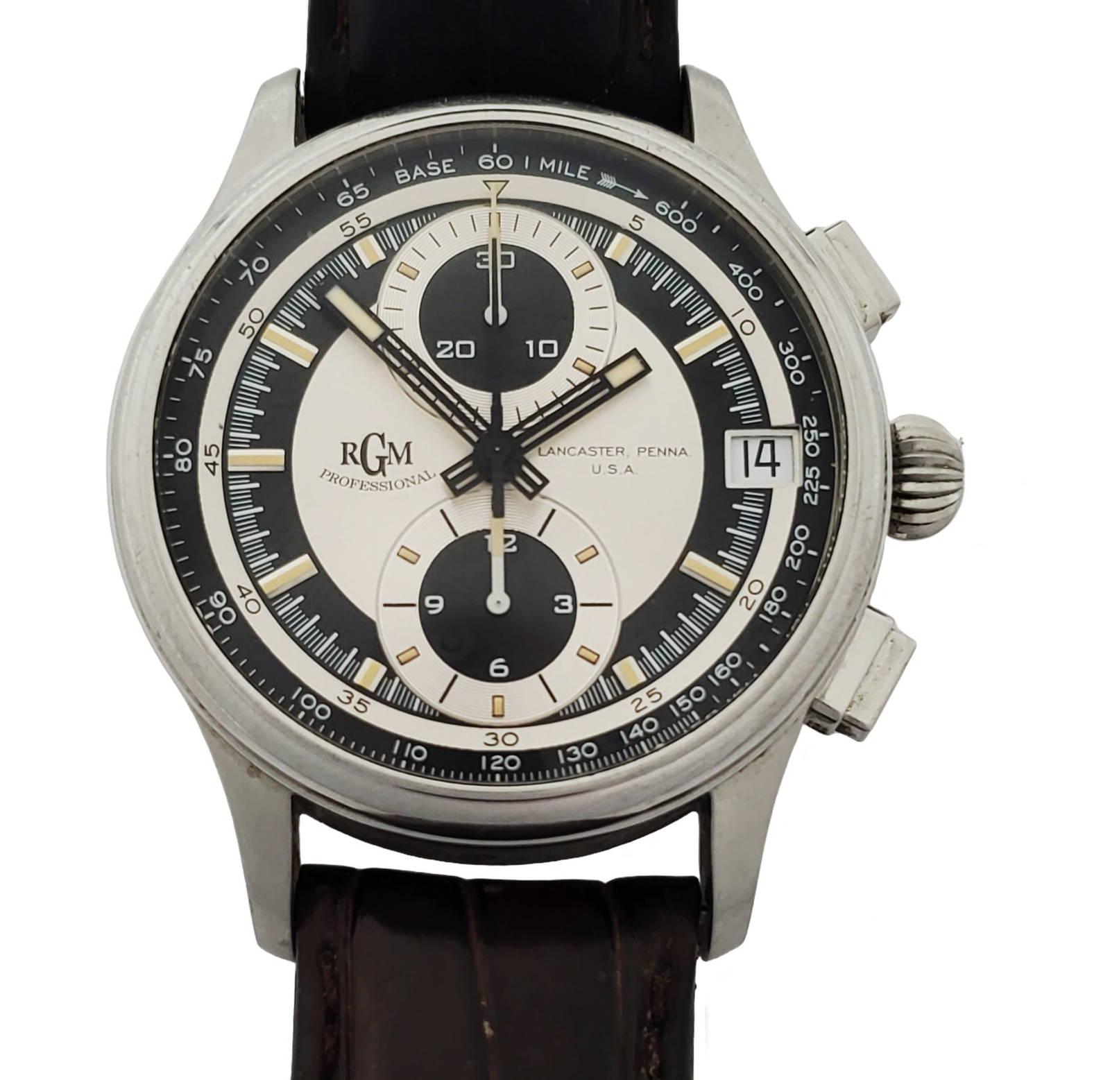Rgm Roland Murphy Ref 400 Chronograph Automatic Mens Watch Box Papers ...