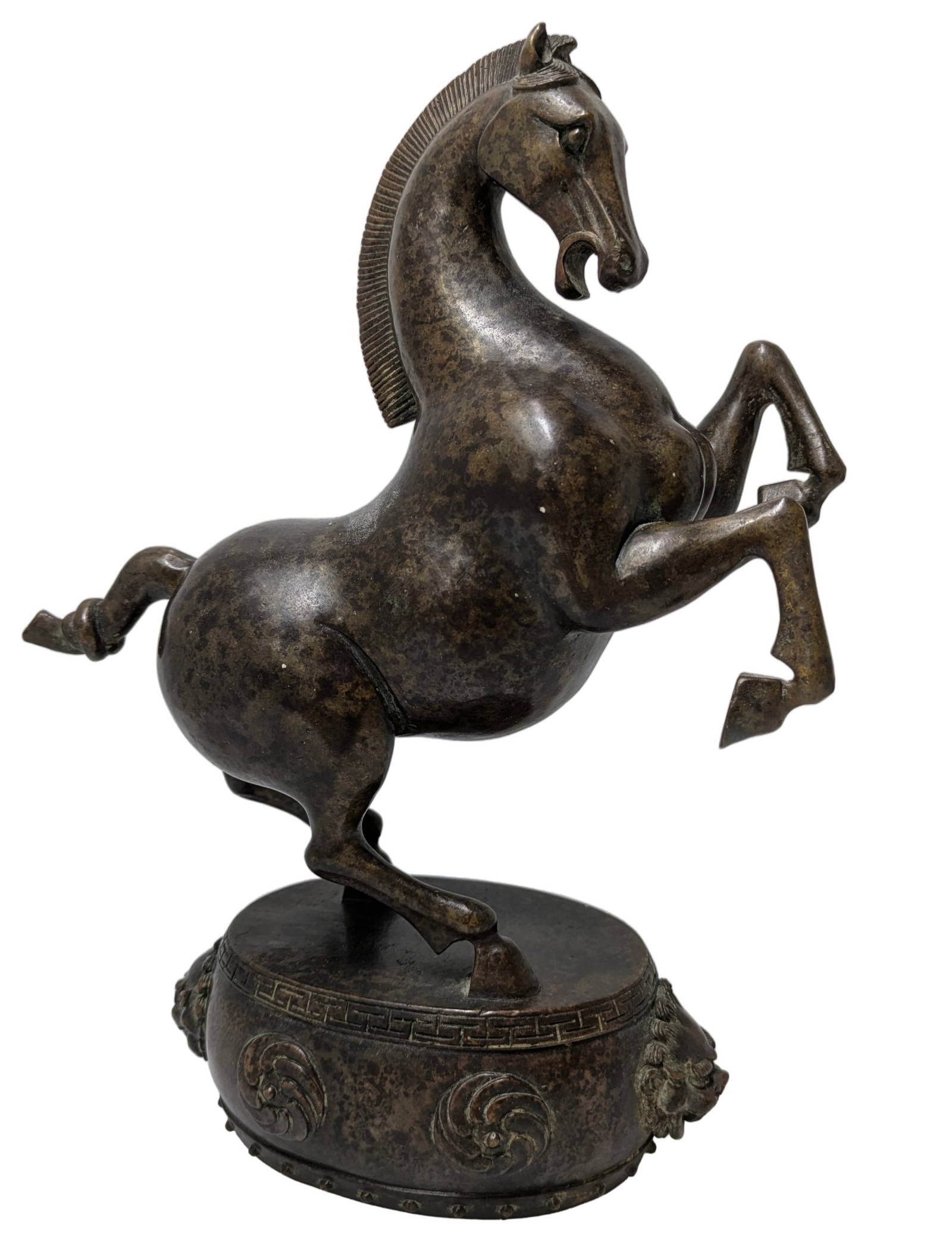 Chinese Seaweed Type Mark Bronze Horse Statue Sculpture Figure Vintage ...